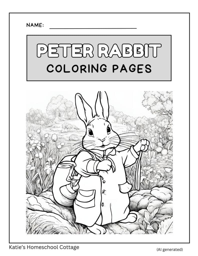 Peter Rabbit Coloring Pages | Katie's Homeschool Cottage
